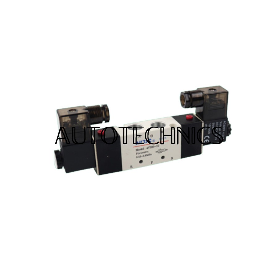 Jual selenoid valve 5/2 way double coil AIRTAC 4V320-10 READY STOCK ...