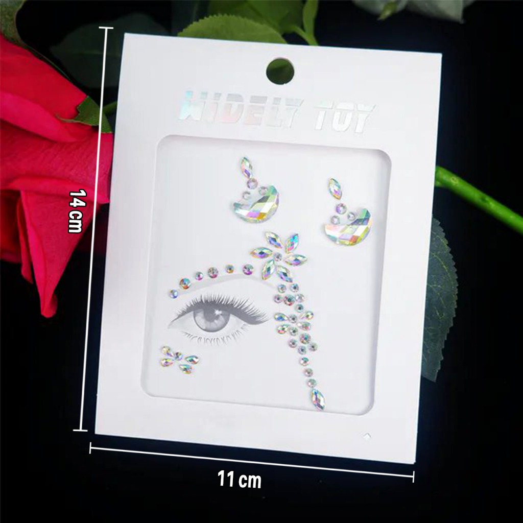 Jual Sticker wajah aesthetic jewel estetik akrilik acrylic kaca timbul ...