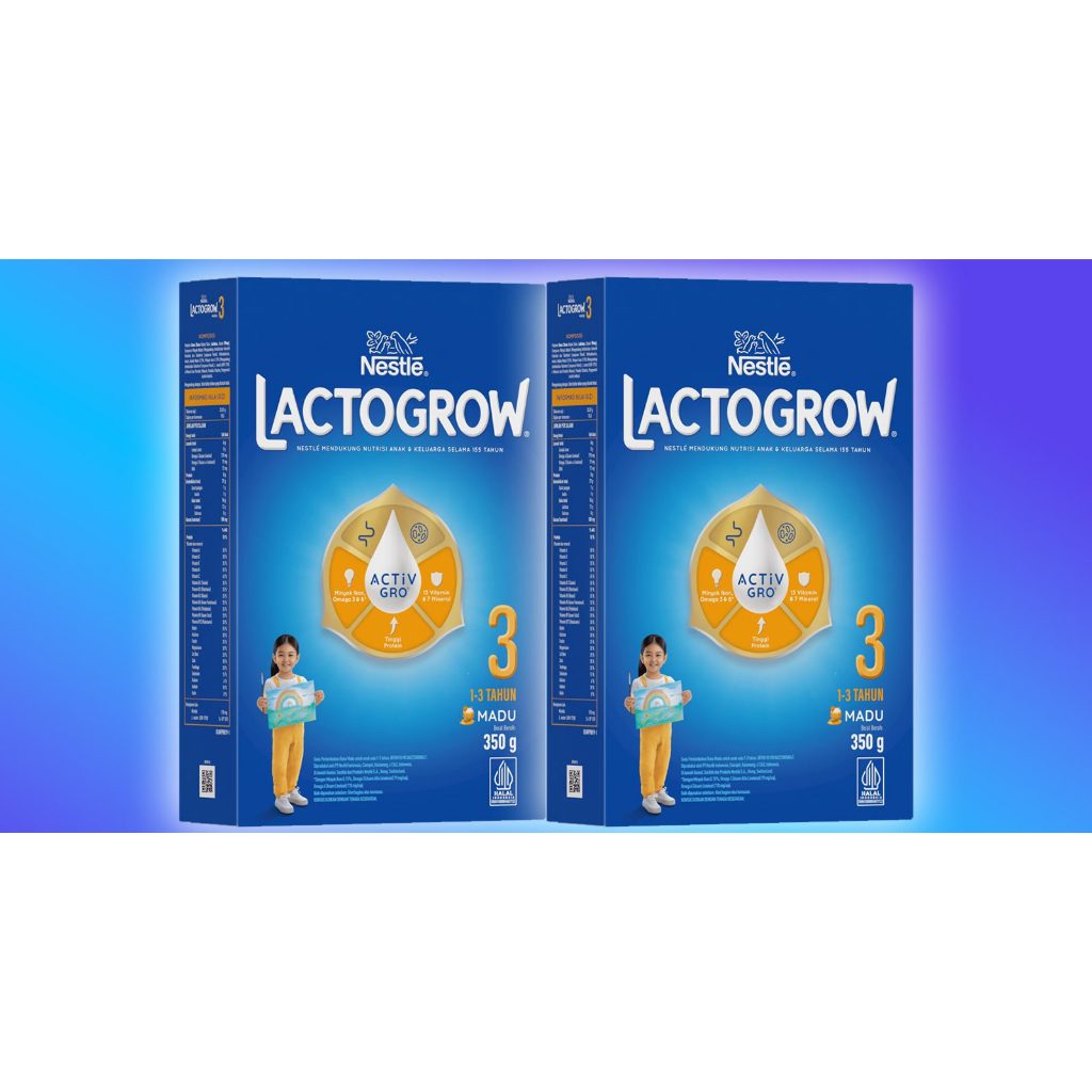 Jual Nestlé Lactogrow 3 Susu Pertumbuhan 1-3 Tahun Madu / Vanila ...