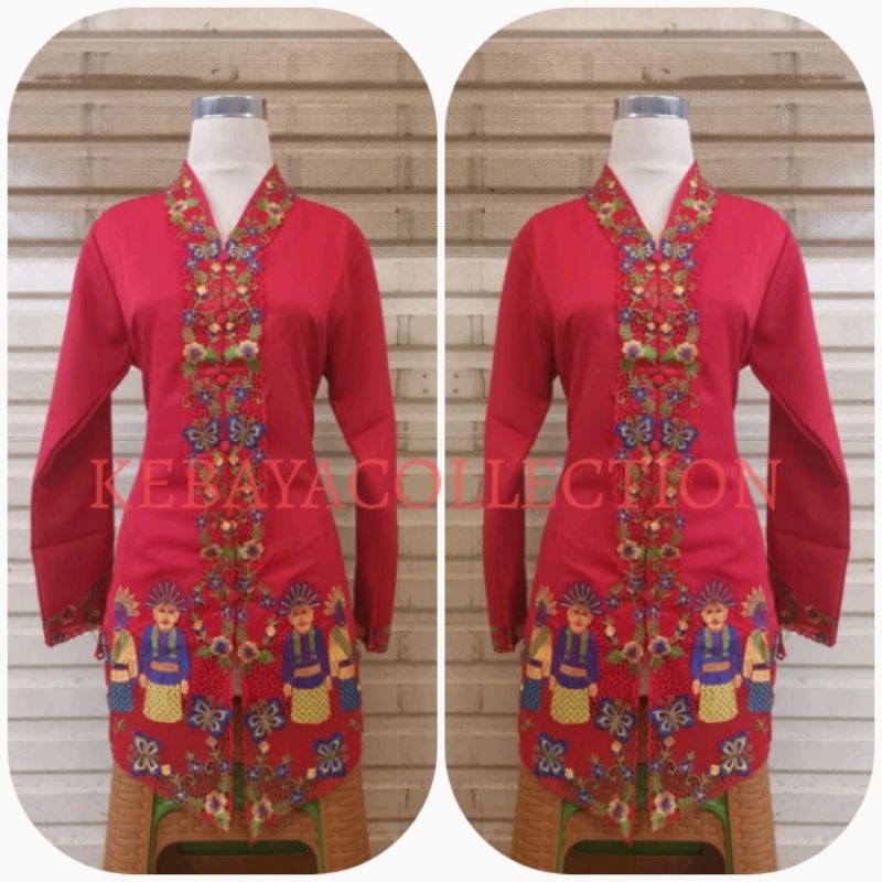 Jual BAJU KEBAYA ENCIM WANITA BETAWI BORDIR MOTIF ONDEL ONDEL MODERN ...