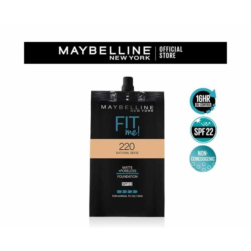 Jual MAYBELLINE FIT ME FOUNDATION SACHET 5ML | Shopee Indonesia