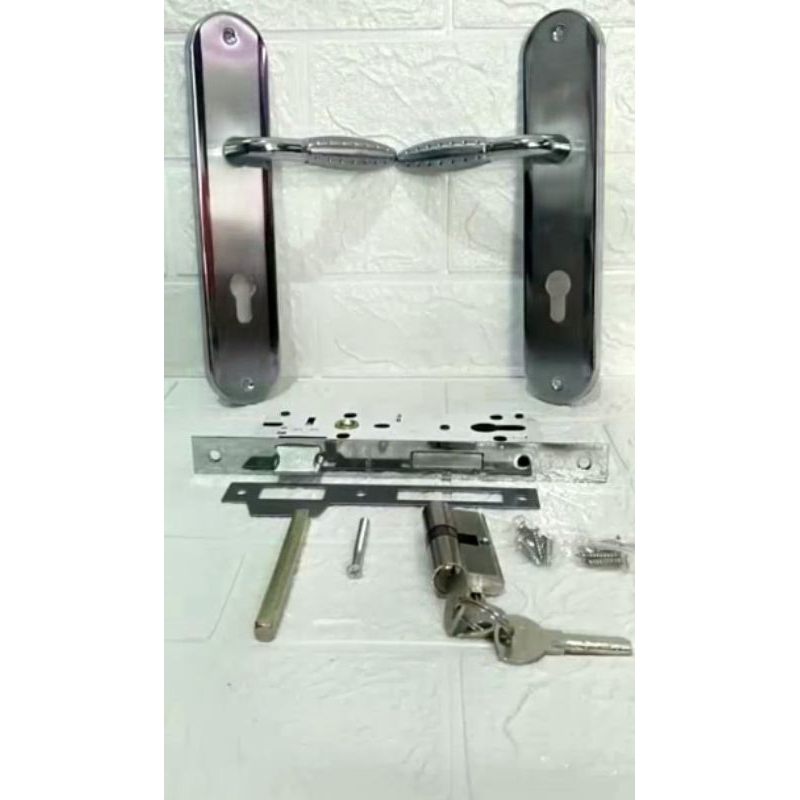Jual handle pintu besar/kunci pintu besar komplit/kunci pintu rumah ...