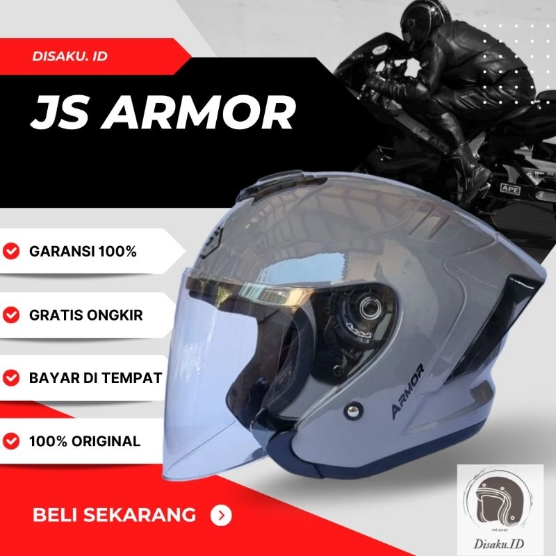 Jual HELM JS ARMOR ORIGINAL HALF FACE PRIA DAN WANITA DEWASA BAYAR DI TEMPAT KAIROS KRONOS KYOTO ...