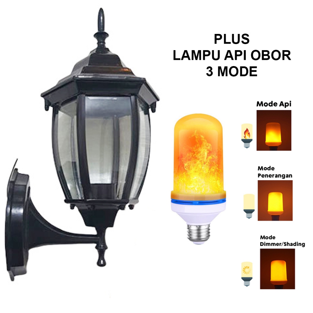 Jual COD Lampu Dinding Outdoor Model Klasik Vintage Free Ongkir ...
