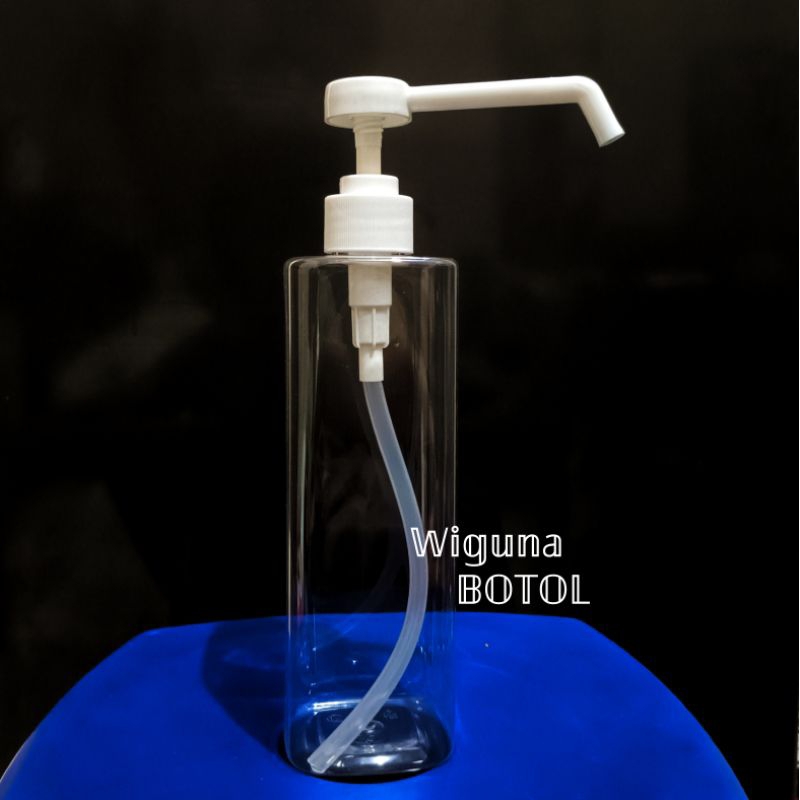 Jual Botol Pump 500ml Kotak Long Pipet / Botol Pet 500ml Model Kotak Tutup Pump Long Pipet ...