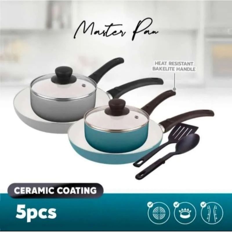 Jual Master Pan Cookware set (5in1) | Shopee Indonesia