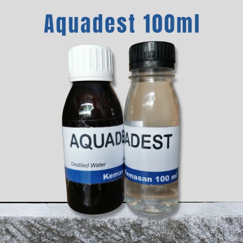 Jual Aquadest / Distilled Water / Air Suling / Aquades / Akuades 100ml ...