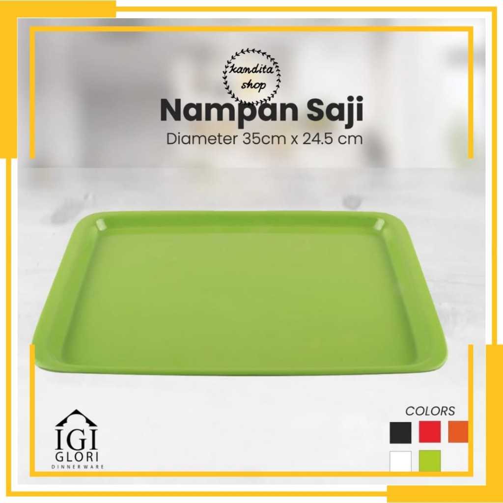 Jual Nampan Baki Roti Melamin Wadah saji Piring Buah Persegi Panjang ...