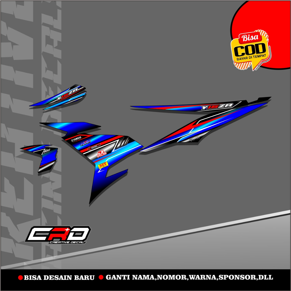 Jual Stiker Striping Motor Yamaha MX King Variasi Biru Terbaru Free ...