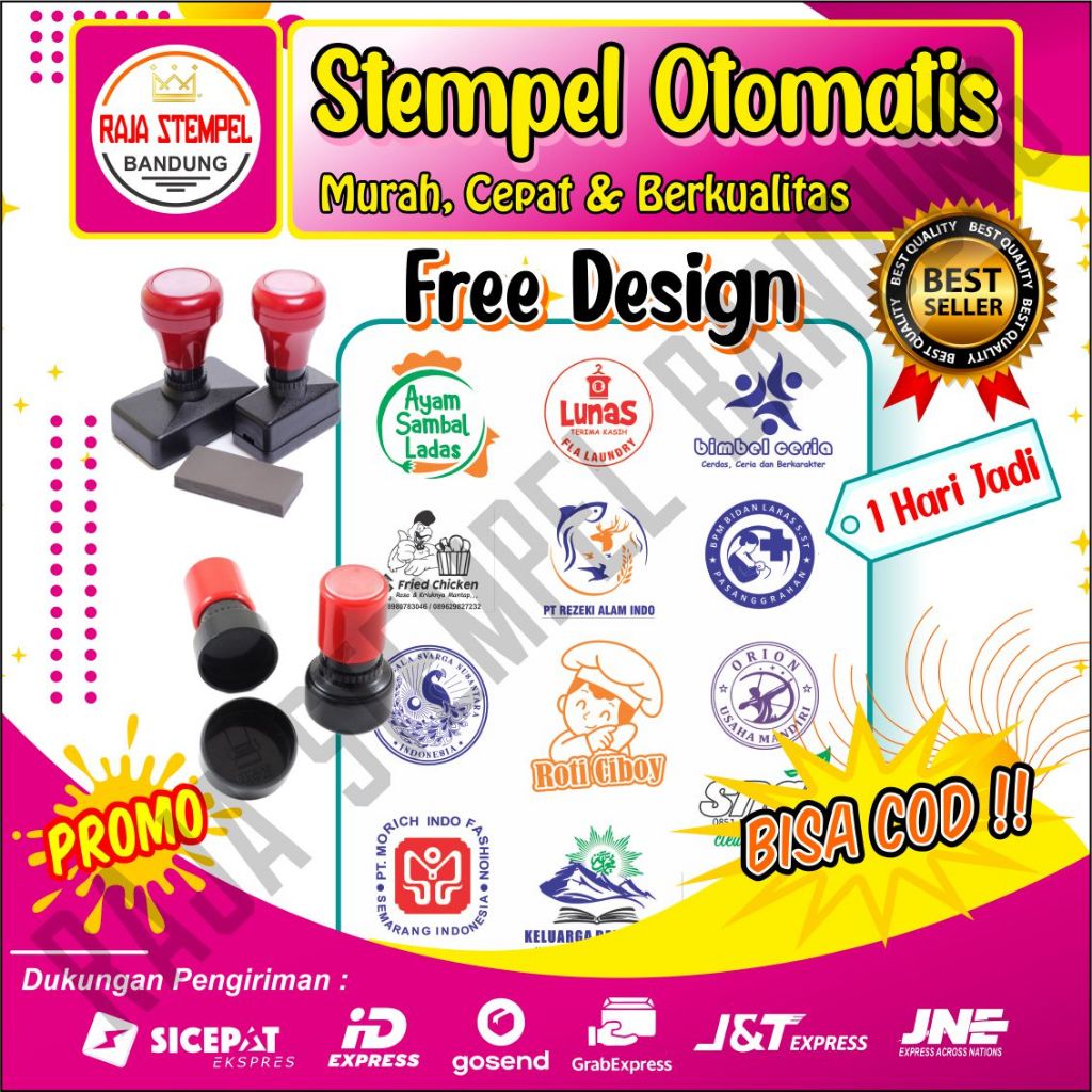 Jual STEMPEL FLASH OTOMATIS TANPA BANTALAN , STAMPEL USAHA ONLINESHOP, STEMPLE LOGO, STAMPLE ...