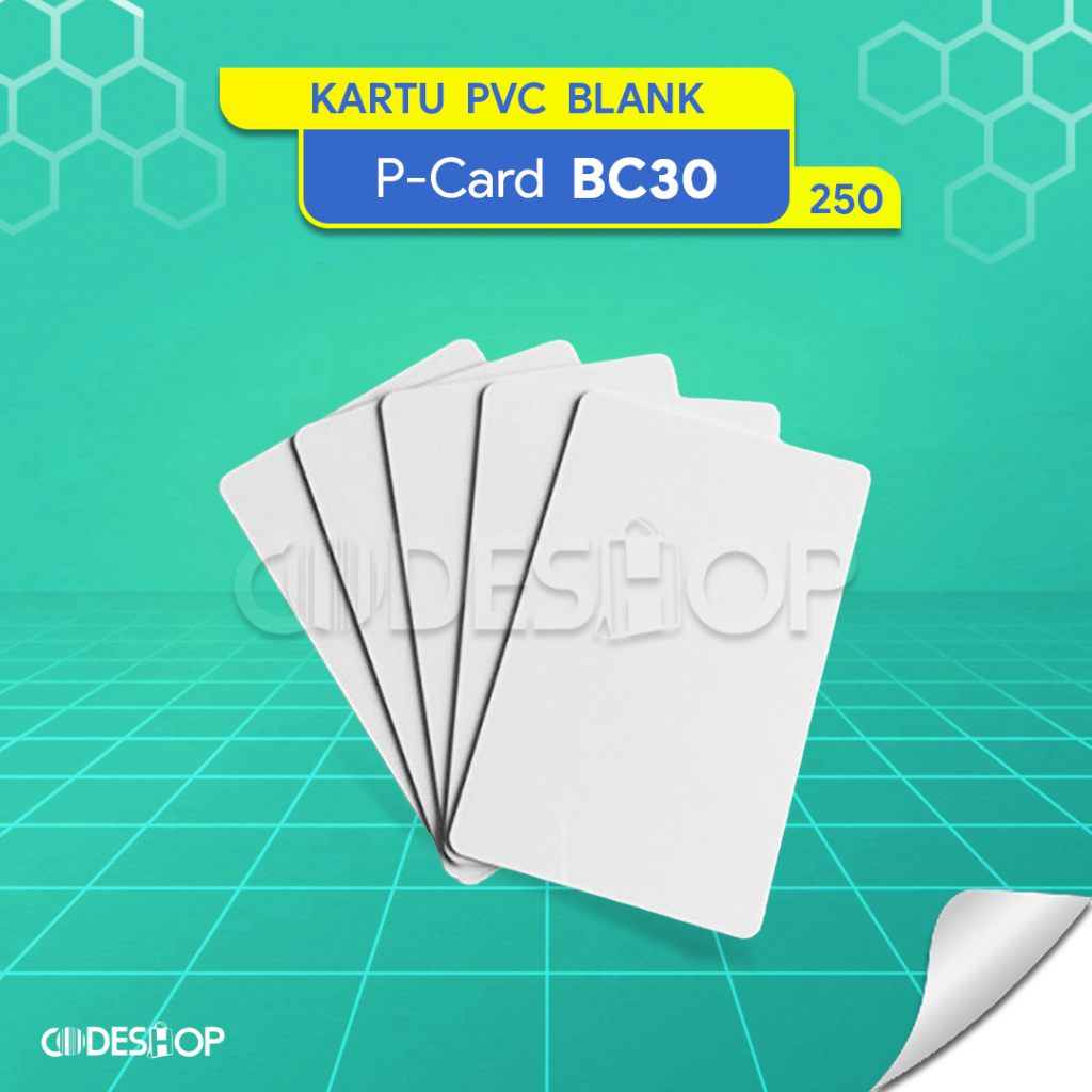 Jual Kartu PVC Blank Card P-CARD | BC30MIL Id Card Polos Isi 250 pcs ...