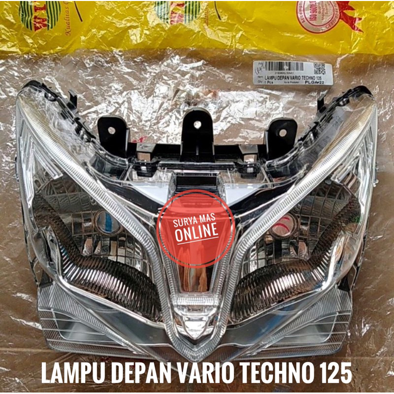 Jual Reflektor Vario techno 125 Lama Lampu depan Vario Techno 125 Lama KZR Merk Win 2013 2014 ...