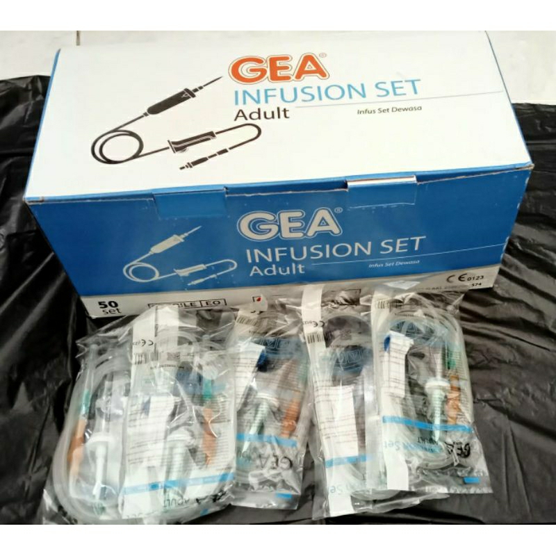 Jual Infuset Dewasa GEA / Infusion set / Selang Infus | Shopee Indonesia