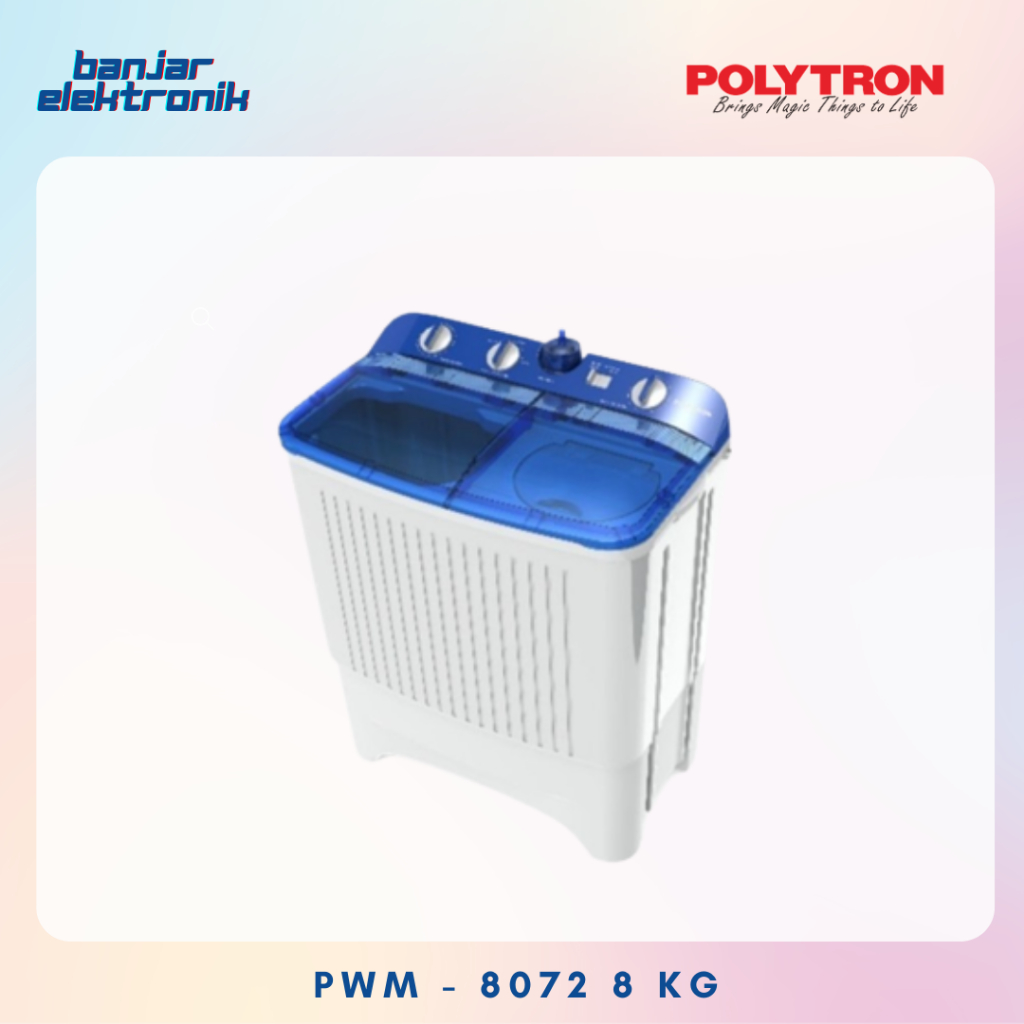 Jual MESIN CUCI POLYTRON 8 KG PWM-8072 2 TABUNG | Shopee Indonesia