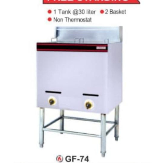 Jual Deep Fryer Gas Getra Gf74 Low Pressure 1 Tank 30 Liter 2 Basket ...