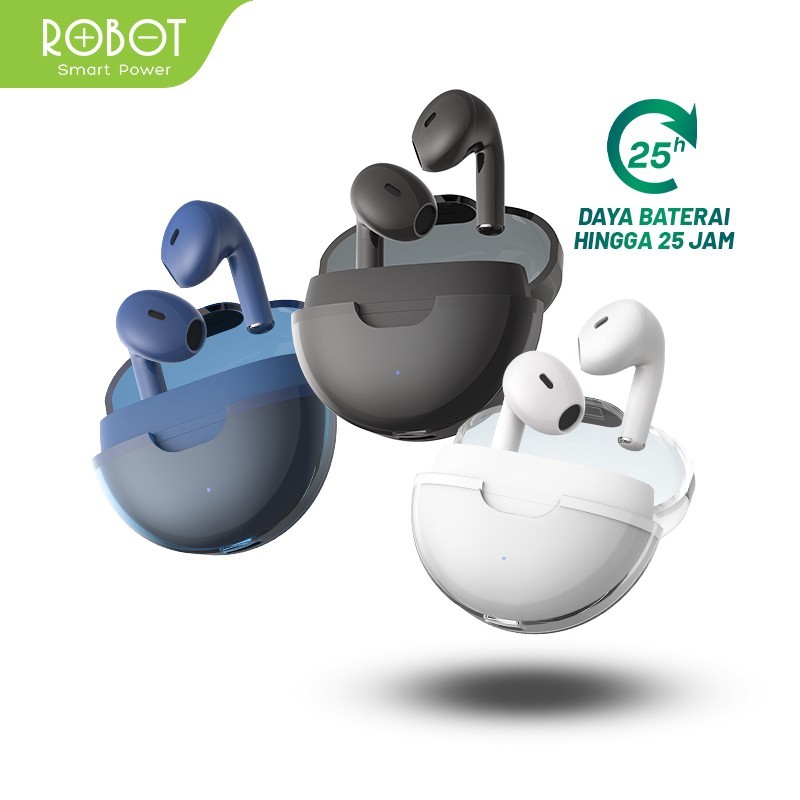 Jual TWS Wireless Earphone Flybuds Original Bluetooth 5.3 - Robot T20 ...