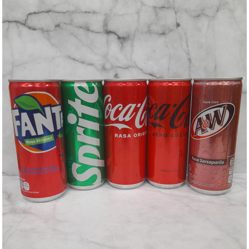 Jual COCACOLA/FANTA/SPRITE SLIM CAN 250 ML | Shopee Indonesia