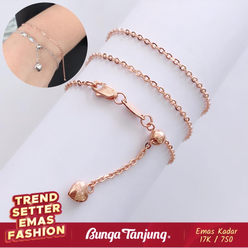 Jual GELANG KIDS ANAK RANTAI SERUT - EMAS 17K - BUNGA TANJUNG GOLD ...