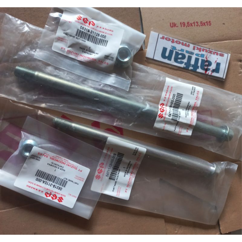 Jual as roda depan belakang dan mur suzuki smash new smash Titan shogun ...