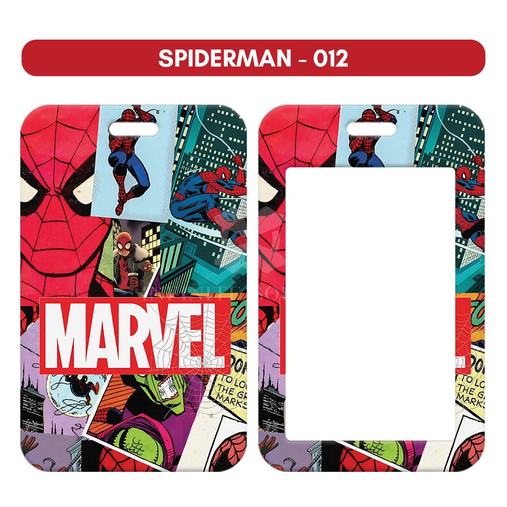 Jual (N009) Nametag Spiderman Tanpa Tali / Card Holder Marvel / ID Card ...