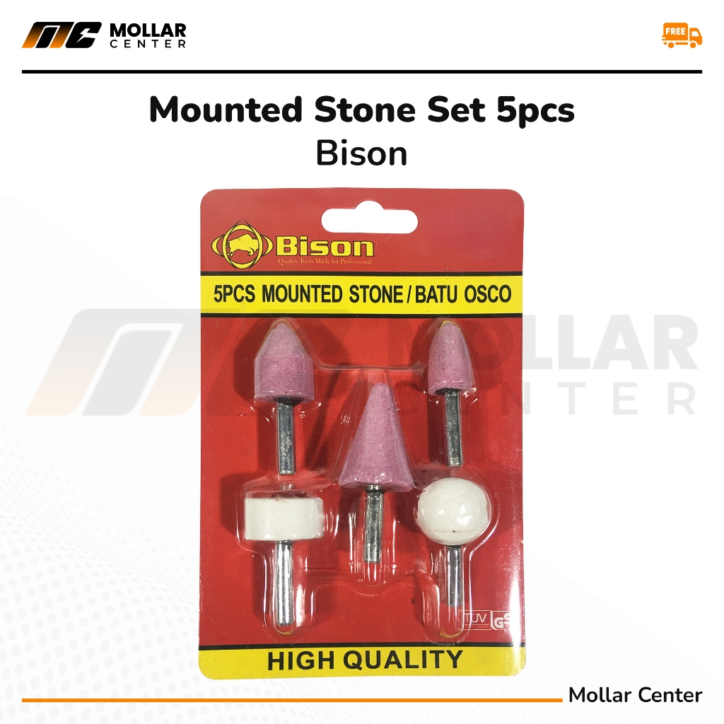 Jual BISON Batu Osco - Mounted Stone 5 pcs Set Gerinda Botol Asah Poles ...