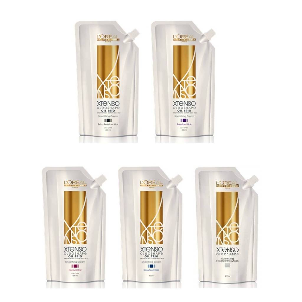 Jual L'oreal Pro Xtenso Oleoshape Pelurusan/Smoothing 400ML | Shopee ...