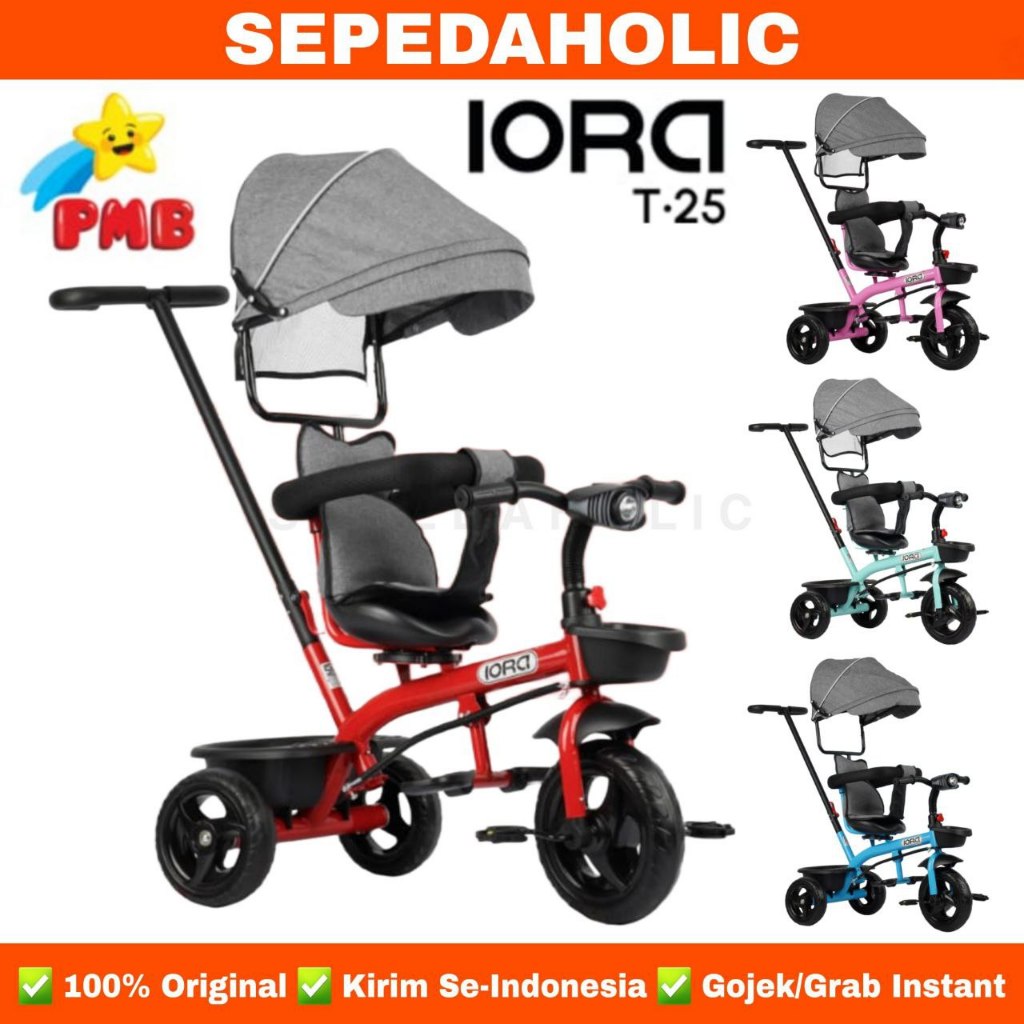 Jual Sepeda Roda Tiga 3 PMB IORA T25 T 25 Kanopi Musik Lampu Tricycle ...