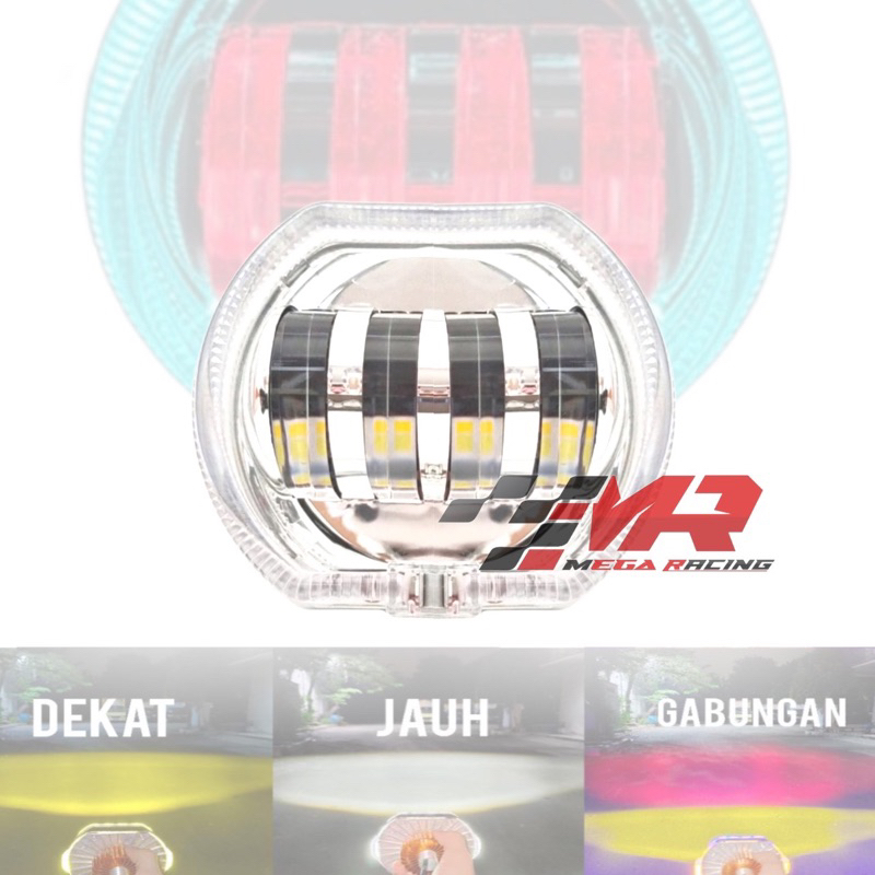 Jual Lampu Tembak Daymaker Biled New Shroud 8D 4 Lensa Super Terang ...
