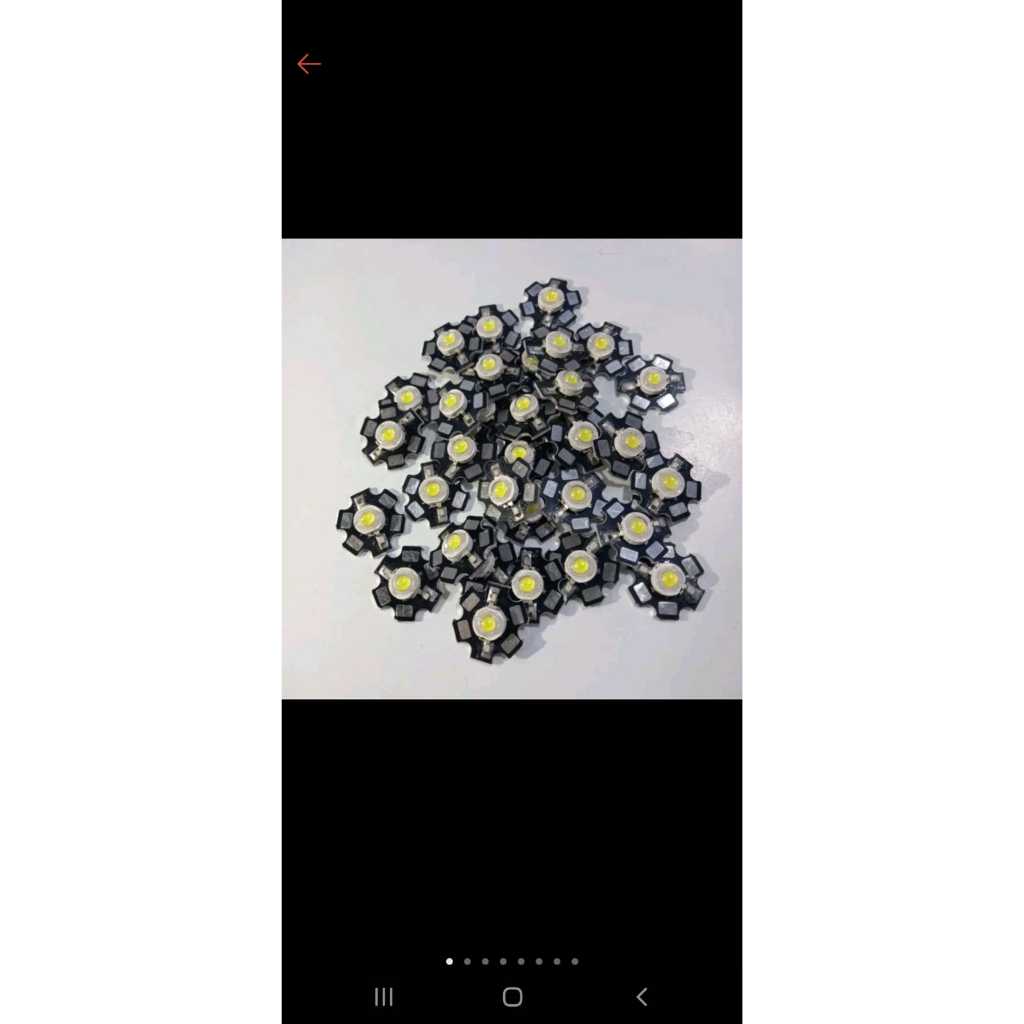 Jual HPL LED 3 Watt Lampu HIGH POWER kuning hijau biru merah putih dan ...