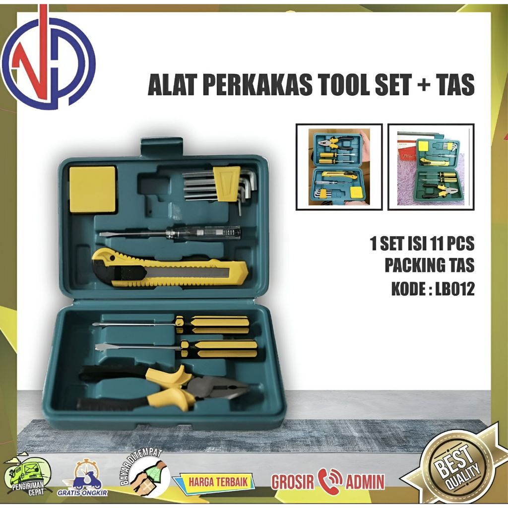 Jual ALAT PERKAKAS TOOL SET 11 IN 1 | Shopee Indonesia