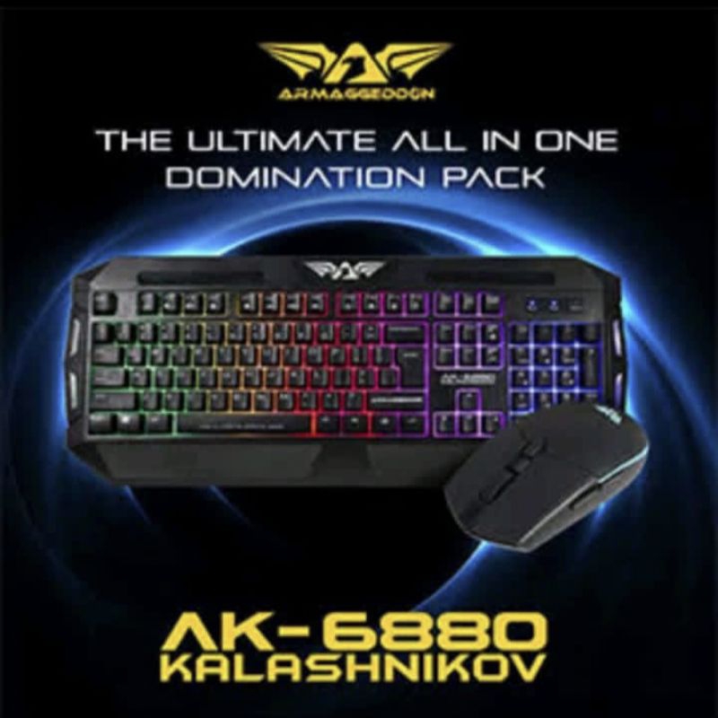 Jual Keyboard Mouse Armageddon AK-6880 KALASHNIKOV | Shopee Indonesia