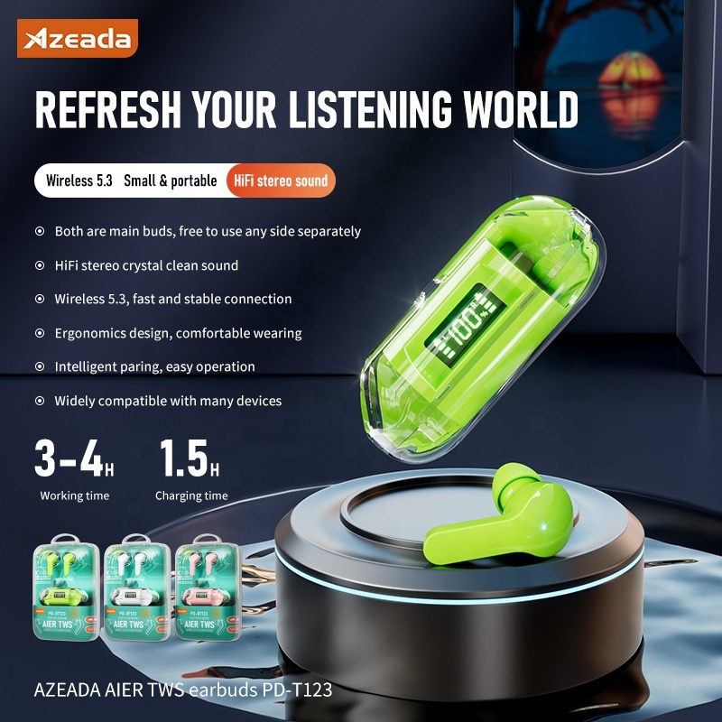 Jual AZEADA Aier TWS Earbuds (PD-BT123) | Shopee Indonesia