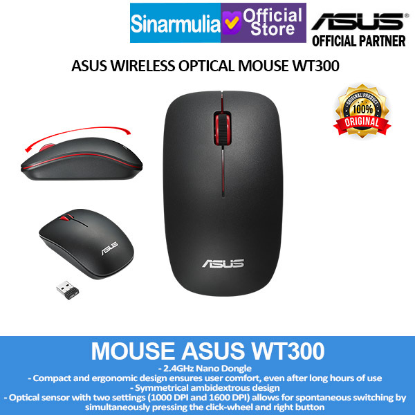 Jual ASUS Wireless Optical Mouse WT300 Original | Shopee Indonesia