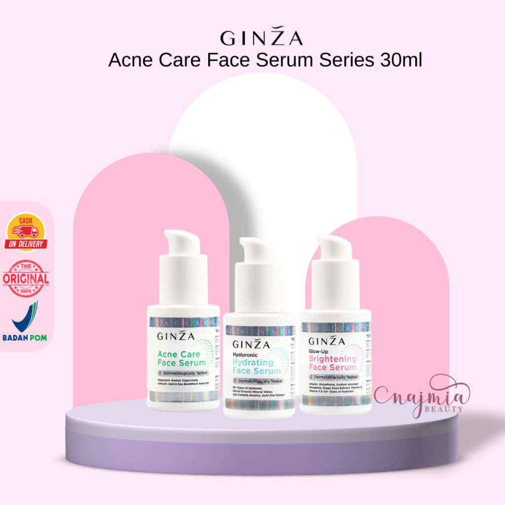 Jual NAJMIA Ginza Acne Care Face Serum Series 30ml | Brightening Acne ...