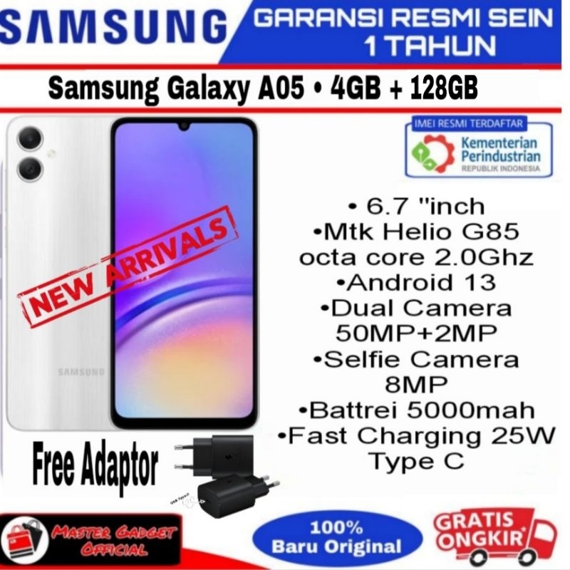 Jual Samsung A05 ram 4gb 64gb 6gb 128gb Garansi Resmi sein 1 tahun ...