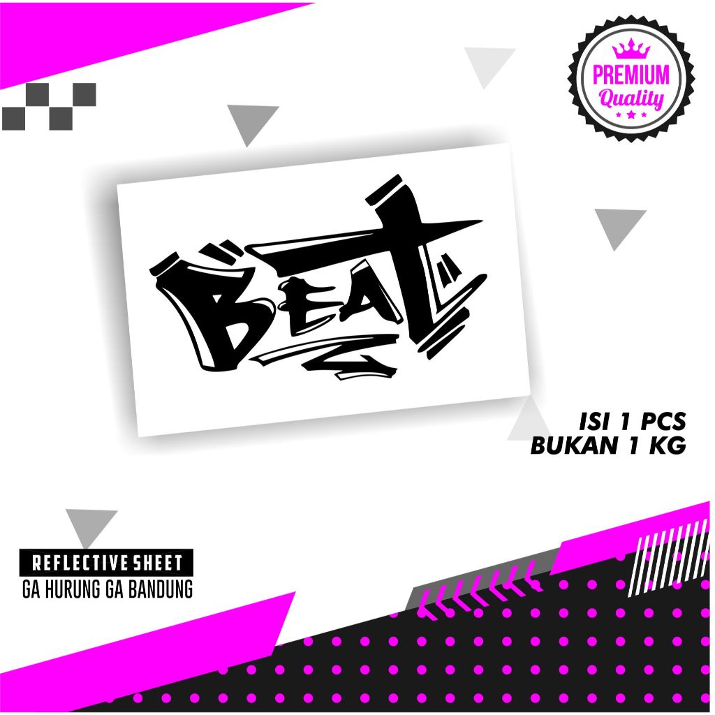 Jual Stiker Motor Beat Viral Graffity Cutting Keren Viral Tiktok Bahan ...