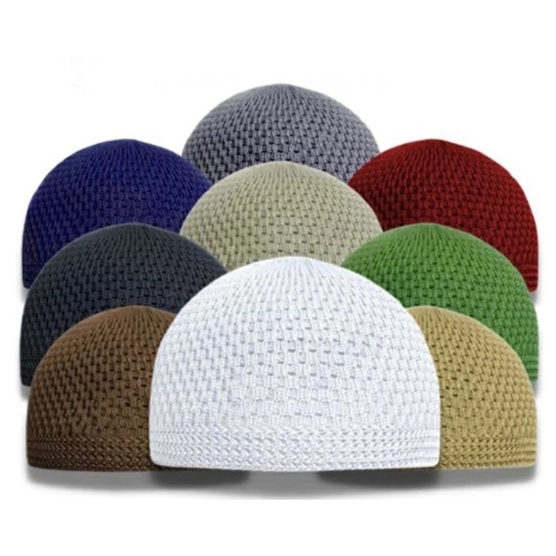 Jual Peci Rajut Dewasa Kopiah Kopyah Songkok Haji | Shopee Indonesia