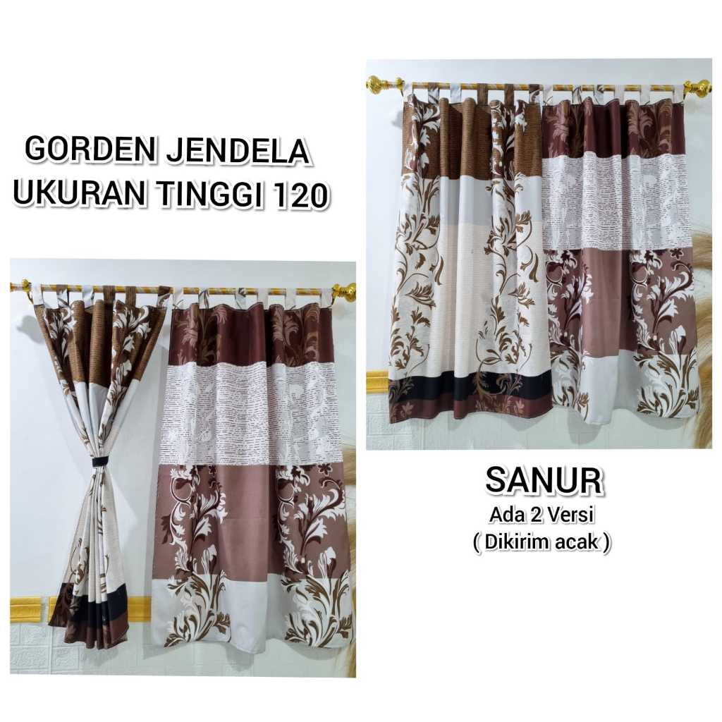 Jual GORDEN JENDELA PENDEK UKURAN 120 x 100 HORDENG KAMAR RUANG TAMU ...