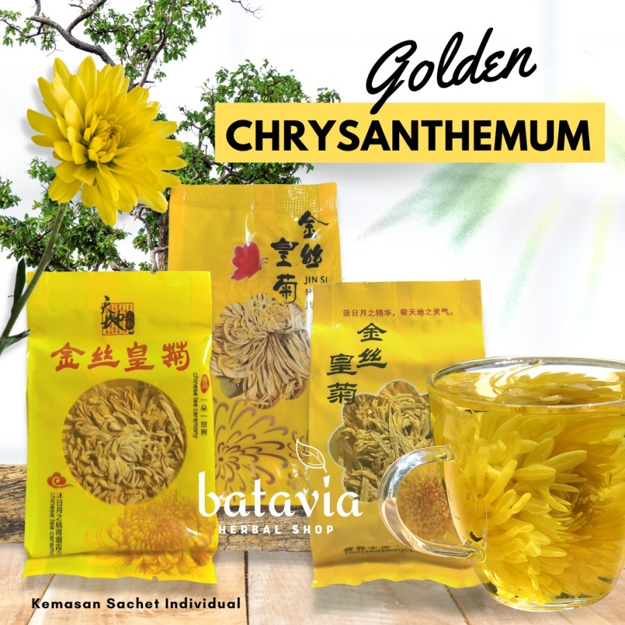 Jual Golden Chrysanthemum Tea Teh Bunga Krisan Emas Blooming Flower Tea ...