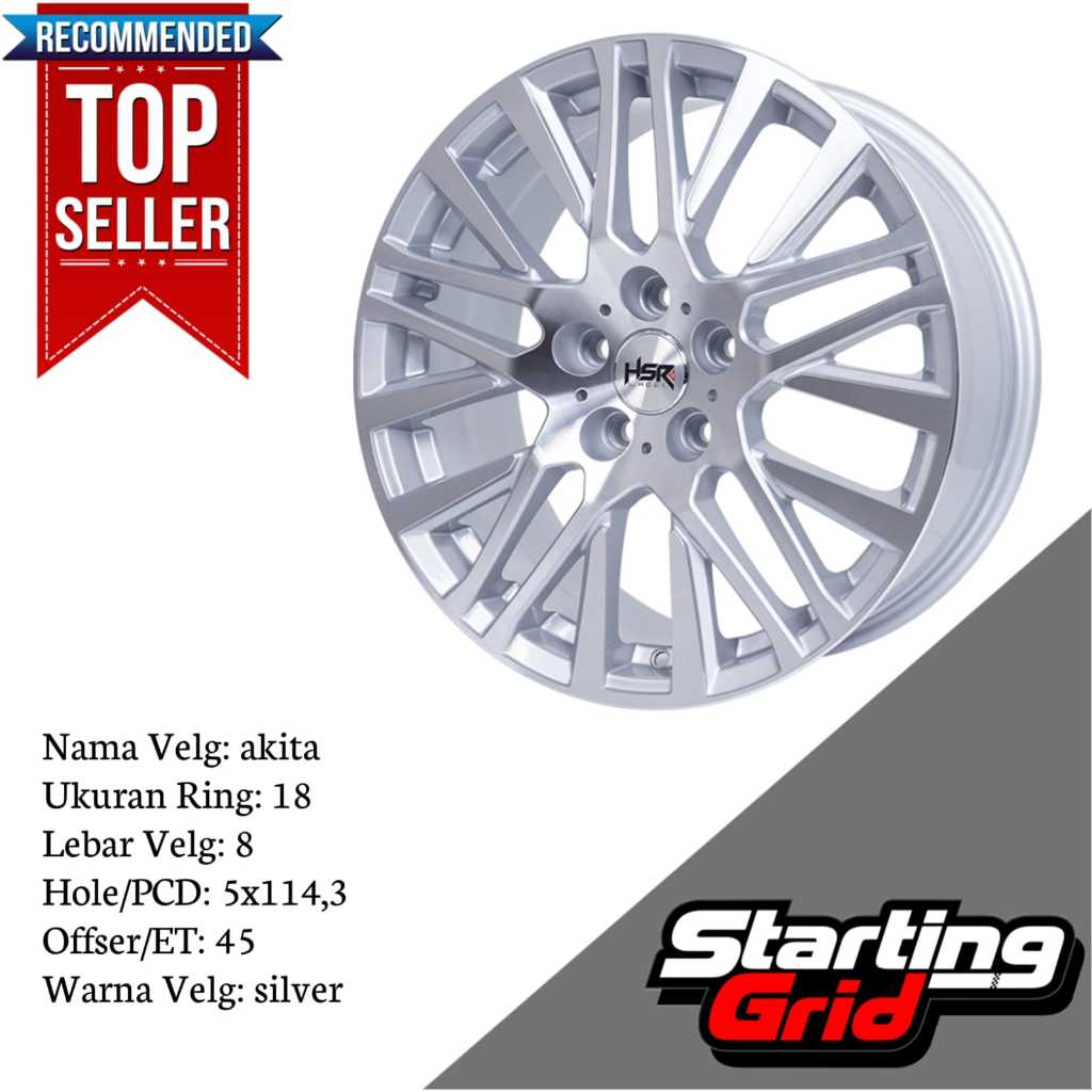 Jual Velg Mobil HSR Ring 18 Untuk Terios, Rush, Xpander, Grand vitara ...