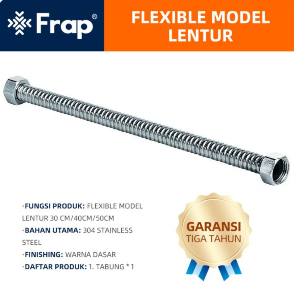 Jual FRAP IF91-3,4,5 Sus304 Selang Bergelombang Fleksibel Ukuran 30cm, 40cm, 50cm | Shopee Indonesia
