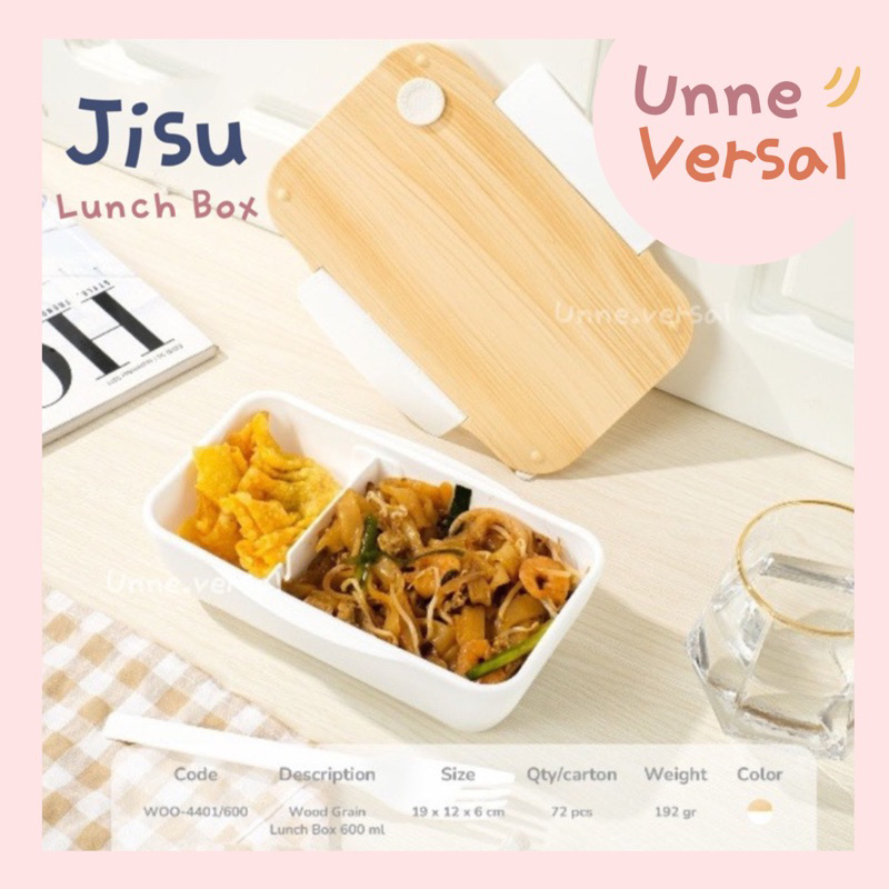 Jual [Unne.versal ] - Jisu Lunch Box ada sekat free garpu - Free custom ...