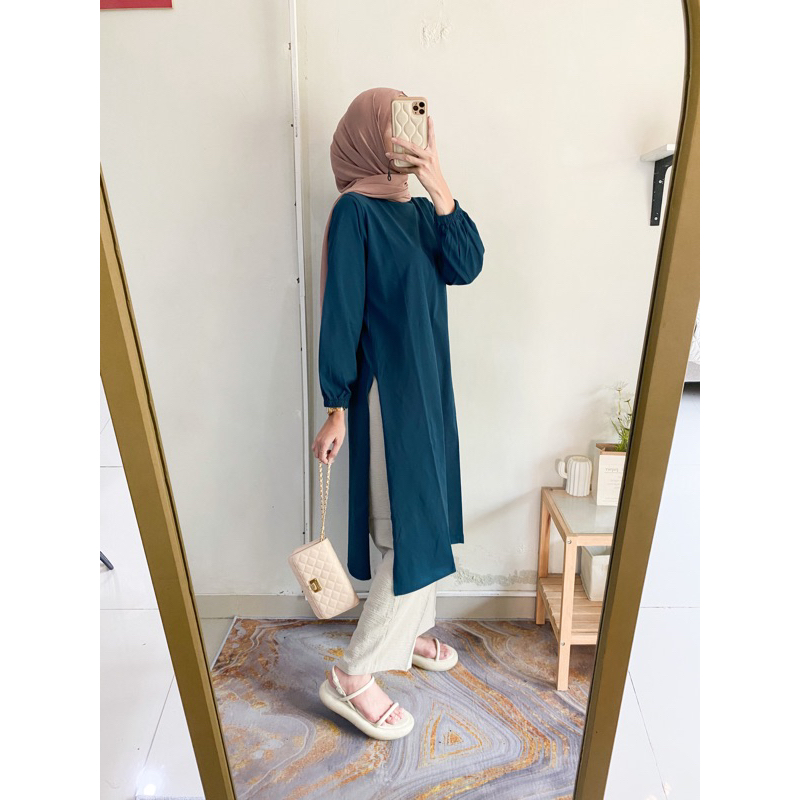 Jual Silly Tunik Kaos Polos Wanita Kekinian | Shopee Indonesia