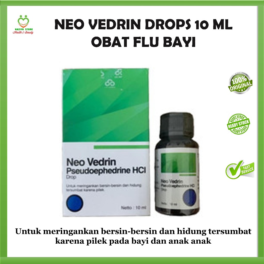 Jual OBAT FLU BAYI NEO VEDRIN DROPS 10 ML Obat Bersin Bersin Hidung ...