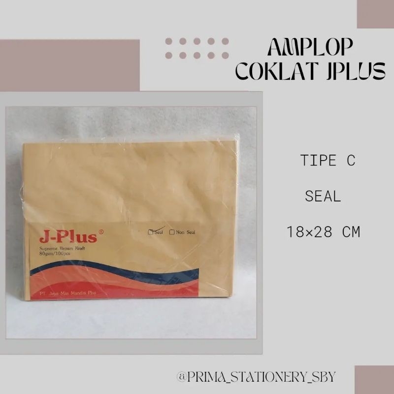 Jual Amplop Coklat JPlus C Seal | Shopee Indonesia