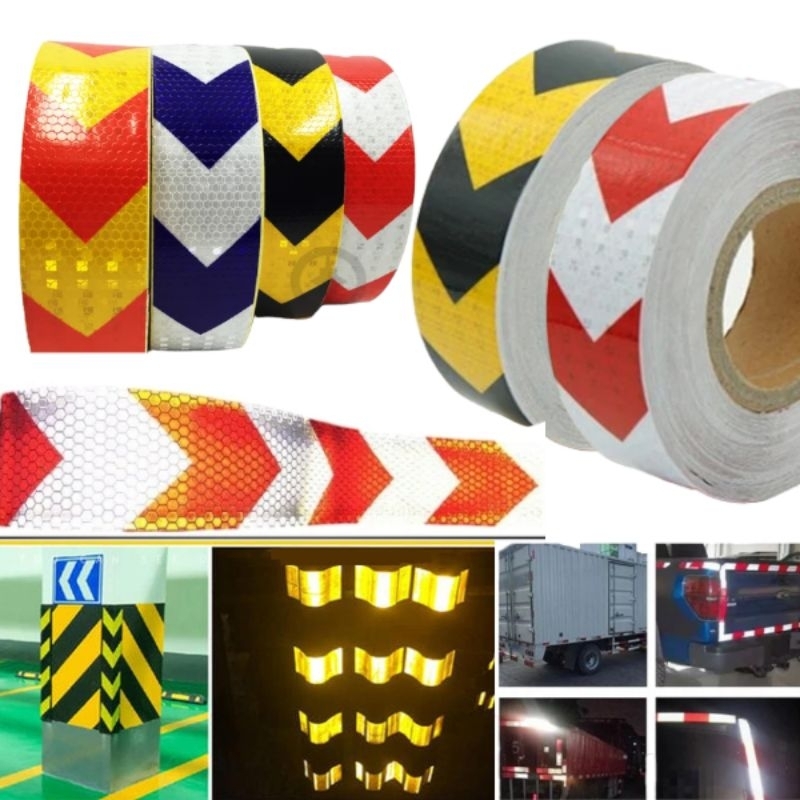 Jual Stiker Reflektor Pemantul Cahaya Tanda Panah 5cm - sticker ...