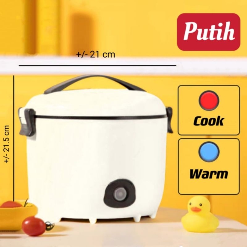 Jual Rice Cooker Mini 1.6L Penanak Nasi / Magic Com Portable⭐ Mrlion ⭐ ...