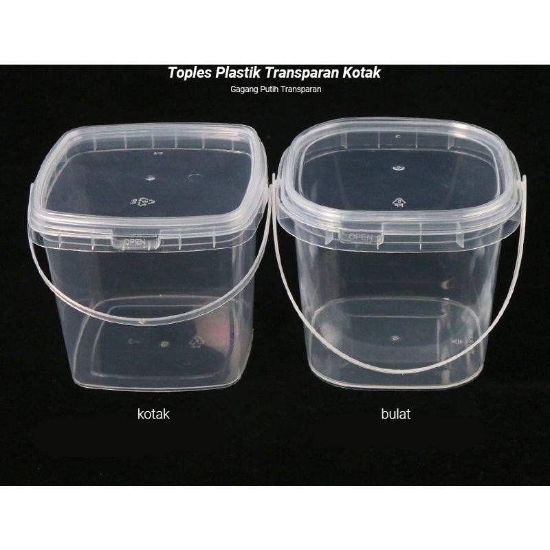 Jual Ember Mini Plastik Bulat Segel Food Grade / Toples Plastic with ...