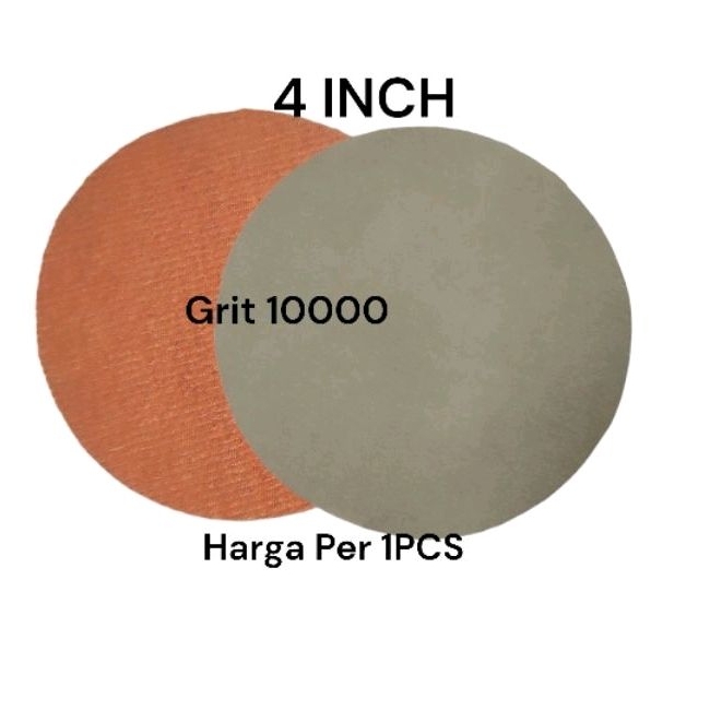 Jual Amplas Bulat Velcro Tempel Gurinda 4 inch/ Grit -10000 Per 1pcs ...