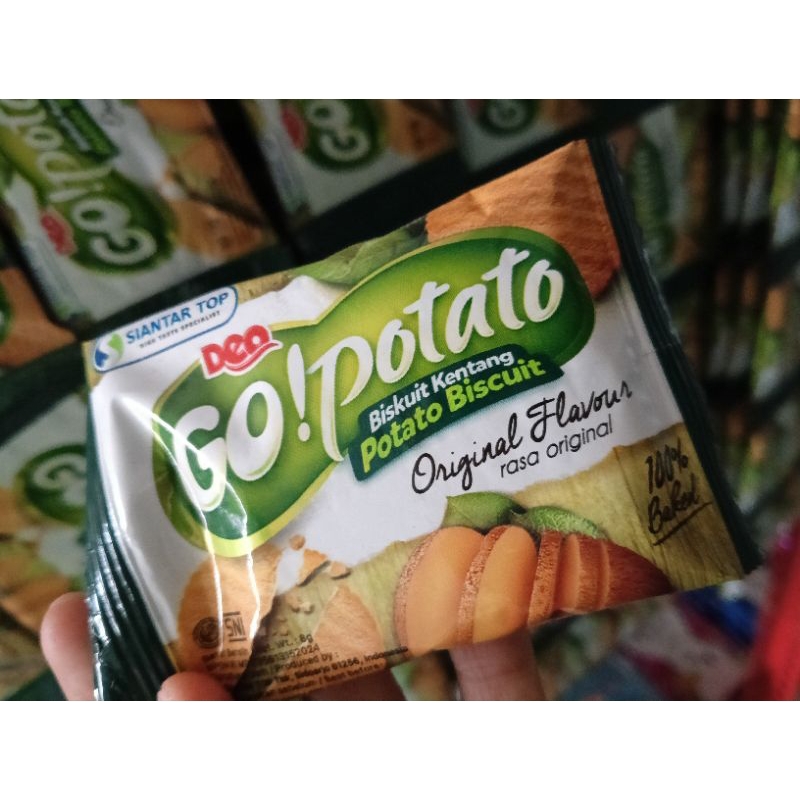 Jual GO POTATO BISKUIT KENTANG RENCENGAN | Shopee Indonesia